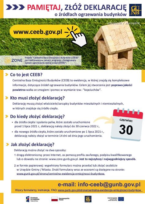 Obowiązek zgłoszenia źródła ogrzewania do Centralnej Ewidencji