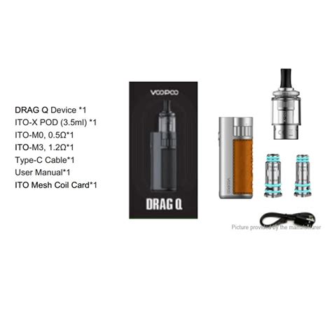 Voopoo Drag Q Pod System Kit With Ito X Pod Mah Ml Lebanon