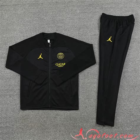 Tous Les Ensemble Survetement De Foot Veste Psg Jordan Noir