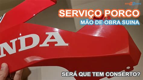 DEU RUIM NA PINTURA DA CARENAGEM DA CBR 650R SERA QUE TEM CONSERTO