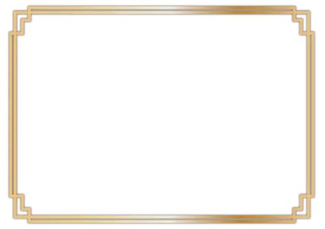 Page Border Shining Gold Photo Frame Psd Border Gold Border Frame