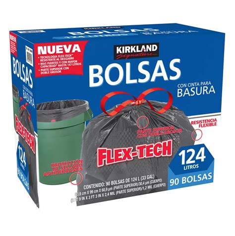 Kirkland Signature Bolsas Para Basura 90 Pzas De 124 L MaryAlba