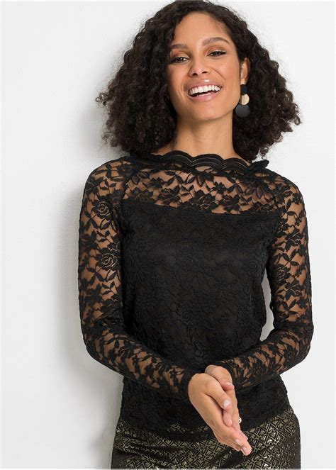 Meravigliosa Maglia In Pizzo Nero