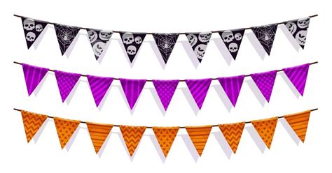 Banderines De Guirnaldas De Halloween Con Adornos Navide Os Aterradores