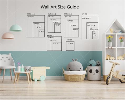 Wall Art Size Guide Frame Size Guide Print Size Guide Etsy Canada