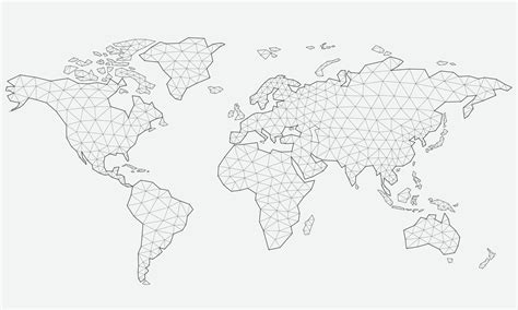 Vector Low Polygonal World Map 20229434 Vector Art At Vecteezy
