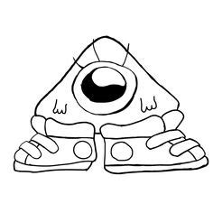 Baby Bill Cipher Coloring Page In 2024 Gravity Falls Bill Gravity