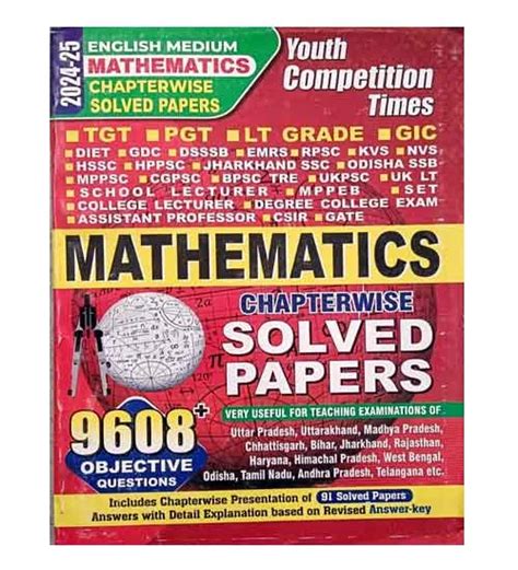 Youth TGT PGT LT Grade GIC 2024 2025 Exam Mathematics