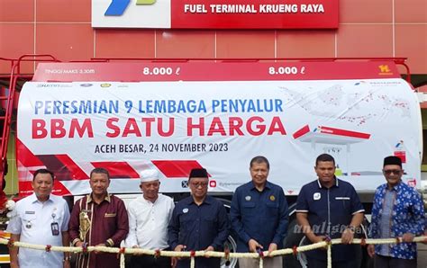 Pertamina BPH Migas Resmikan 9 Penyalur BBM Satu Harga Wilayah Sumatera