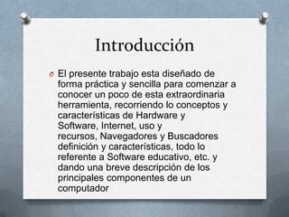 Introduccion A La Informatica Ppt
