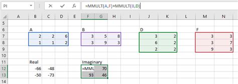 complex matrix multiplication in excel engineerexcel