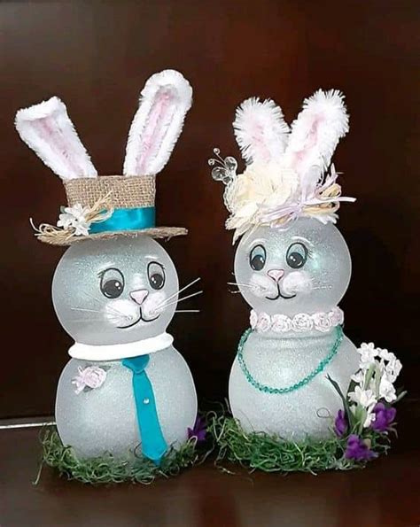 20 Dollar Store Easter Crafts Fish Bowl Bunnies HubPages