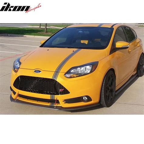 2013 2014 Ford Focus ST Front Bumper Lip W Red Rods CB A012170