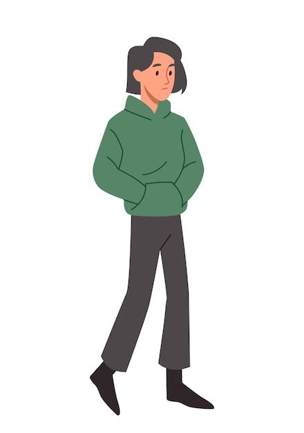 Premium Vector Man Walk Concept
