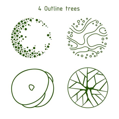Trees For The Master Plan Tree Plans For Architectural Floor Plans Or