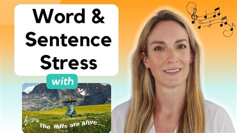 Word And Sentence Stress English Pronunciation Youtube