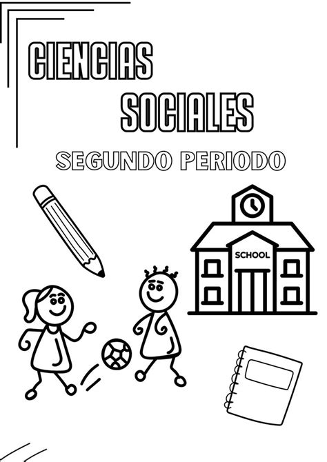 A Black And White Image With The Words Gencias Sociales Segundo Periodo