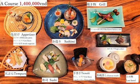 Omakase Menu Japanese Restaurant Hotel Pham Van Sakura
