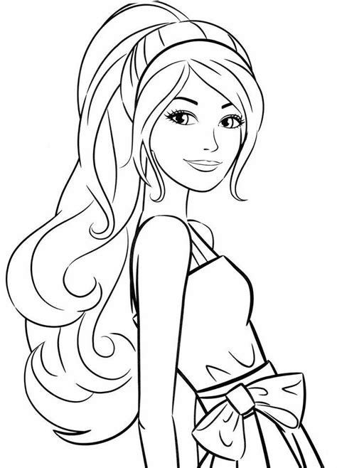 Pin By Renata On Barbie Coloring Cartoon Coloring Pages Barbie