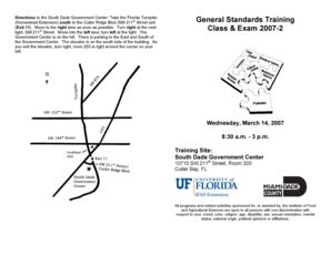 Fillable Online Miami Dade Ifas Ufl General Standards Training Class