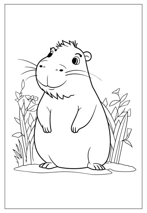 Desenhos De Capivara Para Colorir E Imprimir Tudo Para Colorir
