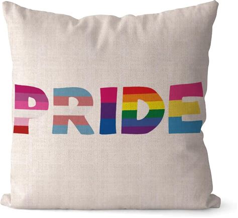 Yelolyio Pansexual Bisexual LGBTQ Decorative Throw Pillow Covers 18 X18