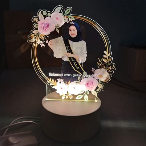 Jual SD39RF Hadiah Ulang Tahun Kado Wisuda Akrilik Lampu Tidur 3