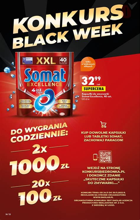Biedronka 24 11 2022 W tym tygodniu kapsułki somat konkurs
