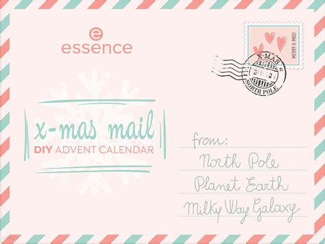 Zestaw Dla Kobiety Essence X Mas Mail DIY Advent Calendar Kalendarz
