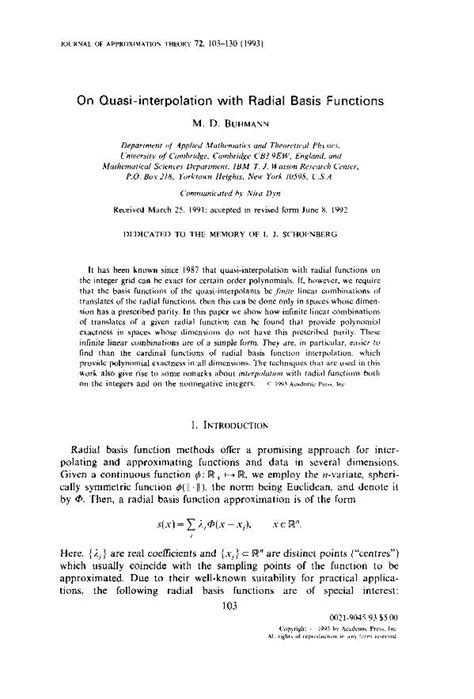 pdf on quasi interpolation with radial basis functions dokumen tips