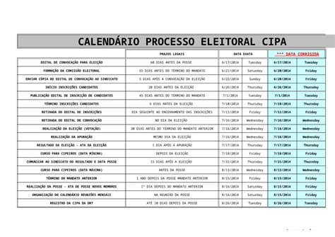 XLS PLANILHA Calendário CIPA DOKUMEN TIPS