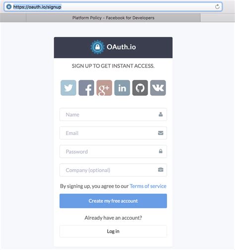 Javascript Google Social Login Bootstrap Button For Oauth Example