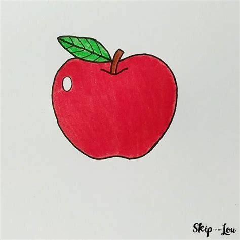 How To Draw An Apple Skip To My Lou