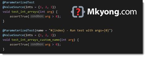 junit 5 parameterized tests