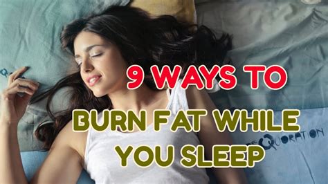 9 WAYS TO BURN FAT WHILE YOU SLEEP Natural Health Tips Natural Health