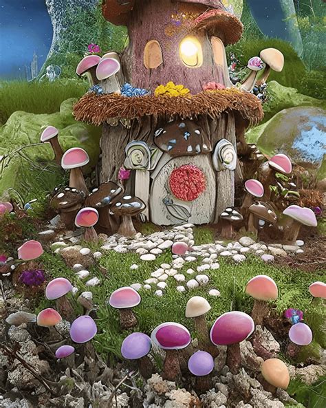 Design A Magical Scene Of A Mushroom Fairy House Creative Fabrica