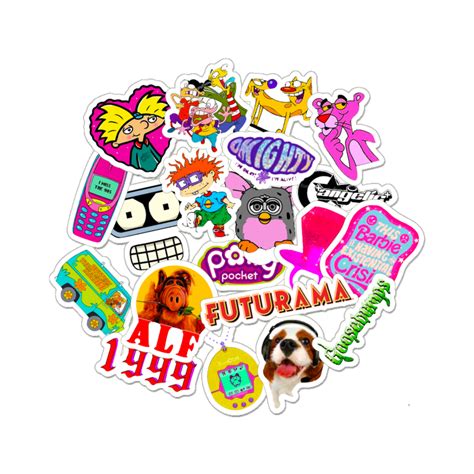 Stickers 90s x20 VALU Gráfica Creativa