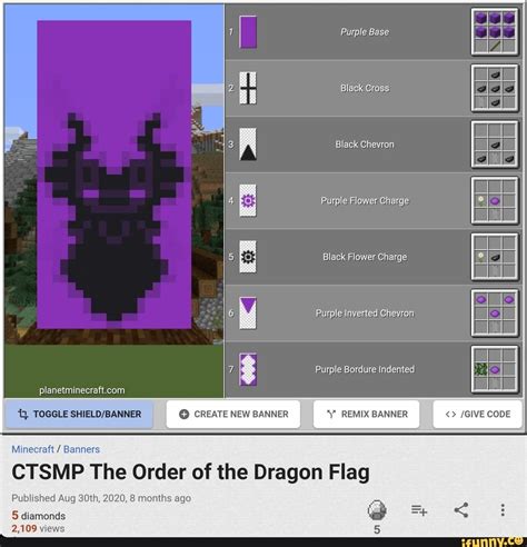 Dragon Banner Design Minecraft NBKomputer
