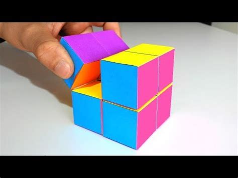 Origami CUBO INFINITO de Papel Fácil de hacer YouTube Origami Toys