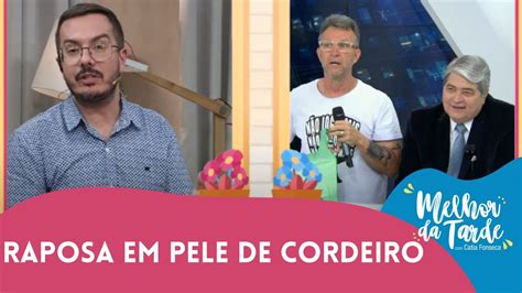 Neto tira carta do tarô e recebe alerta de Catia Fonseca Abra os