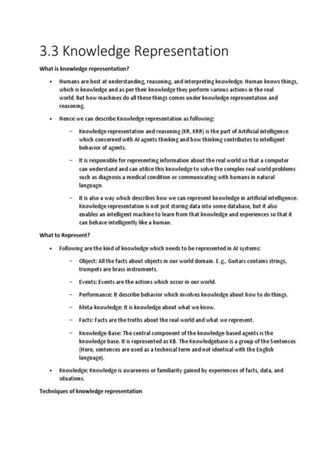 3 3 knowledge representation pdf knowledge representation and reasoning logic
