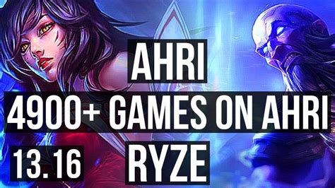 Ahri Vs Ryze Mid M Mastery Games Na Grandmaster