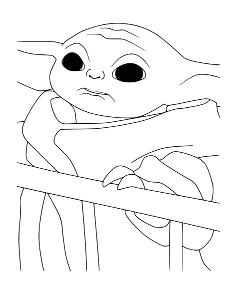 Dessin Bébé Yoda 13 coloriages à imprimer