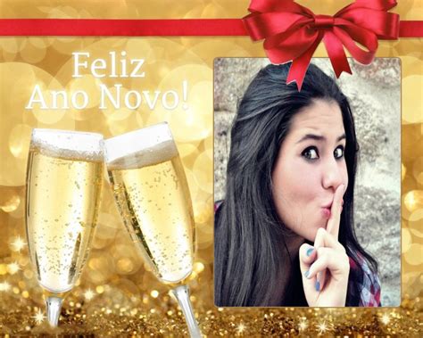 Montagem De Fotos Ano Novo Moldura Digital Para Fotos Feliz Ano Novo