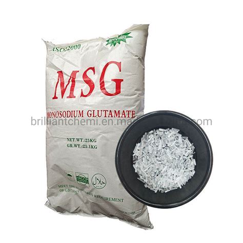 Halal Food Seasoning China Salt Mesh Msg Monosodium