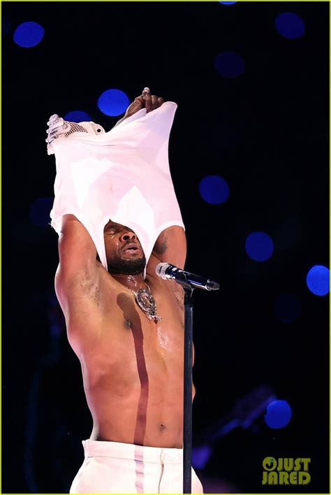 Usher Goes Shirtless At Super Bowl 2024 See Every Photo Video