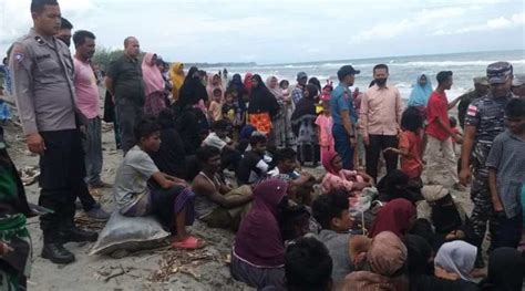 Kapal Imigran Rohingya Kembali Terdampar Di Aceh Harian Daerah