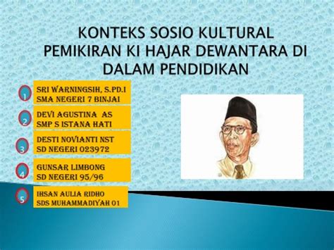 KONTEKS SOSIO KULTURAL PEMIKIRAN KI HAJAR DEWANTARA DI