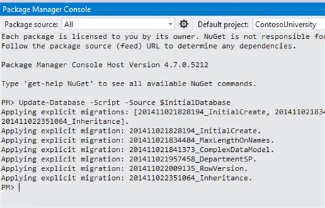 Work With Entity Framework CodeFirst Migrations SQL Change Automation