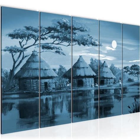 Runa art Tableau Décoration Murale Afrique Massaï 200x80 cm 5